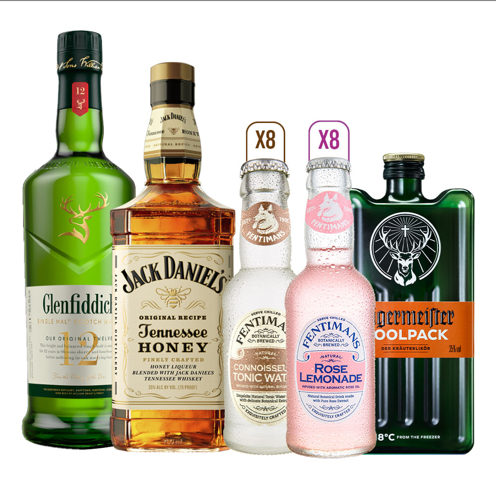 Pack Licores + Agua Tónica