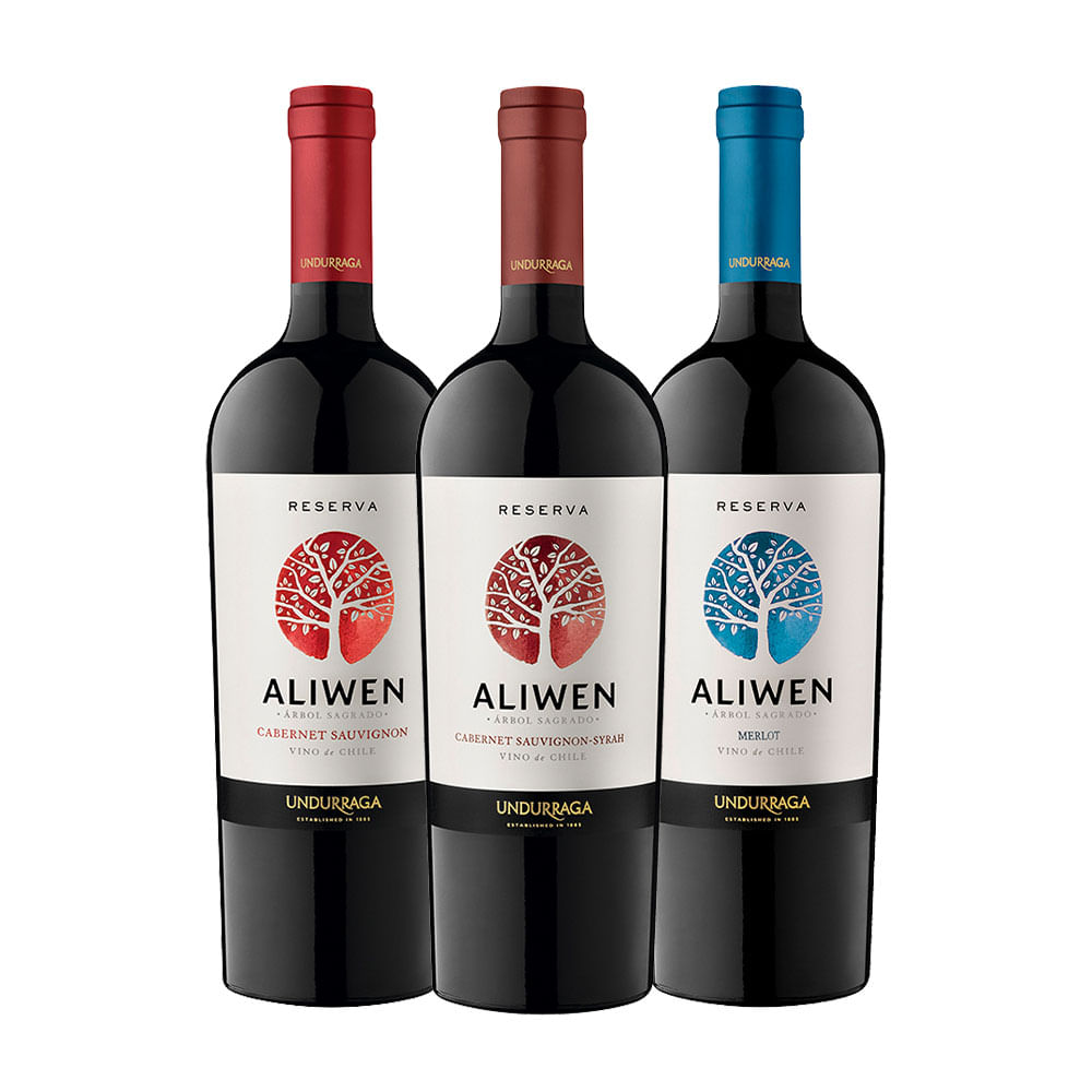 Pack 3x Vino Undurraga Aliwen